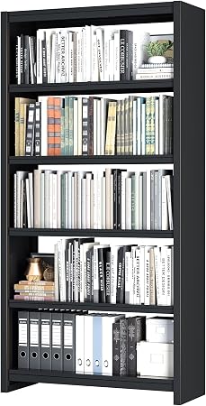 Amazon.com: LyAosdFu Bookshelf, 5 Shelf Bookcases, Tall Bookcase for ...