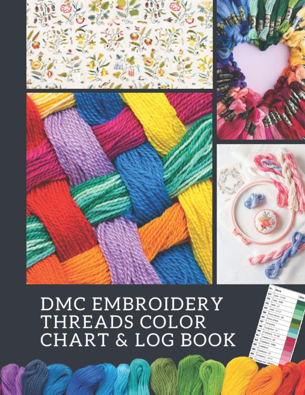 Buy DMC Embroidery Threads Color Chart & Log Book: Full dmc embroidery ...