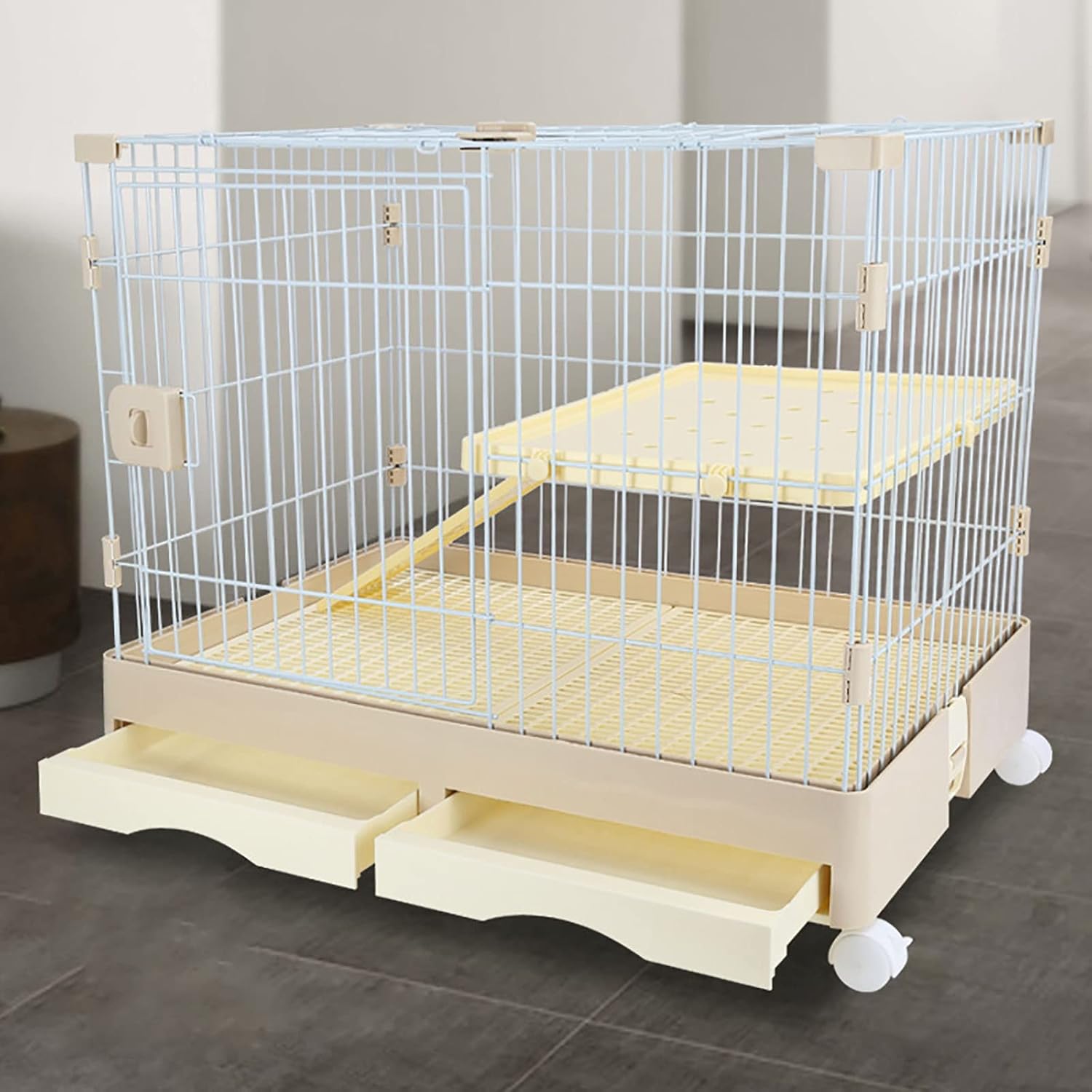 Amazon.com: FUSKANG Bunny Cage, Rabbit Hutch Bunny House Small Animal ...