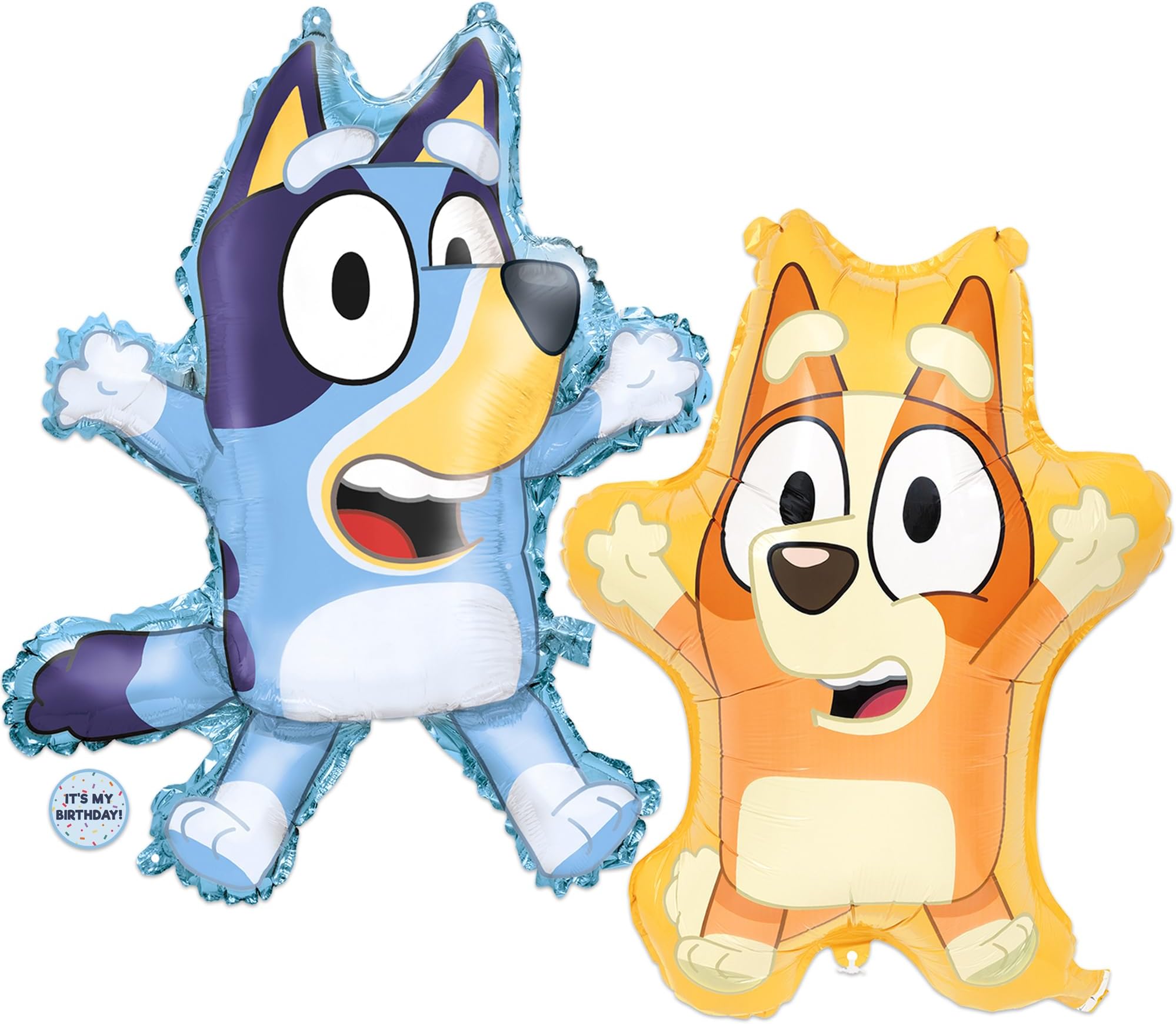 Amazon.com: Unique Vibrant Multicolor Bluey Shaped Foil Balloon - 28 ...