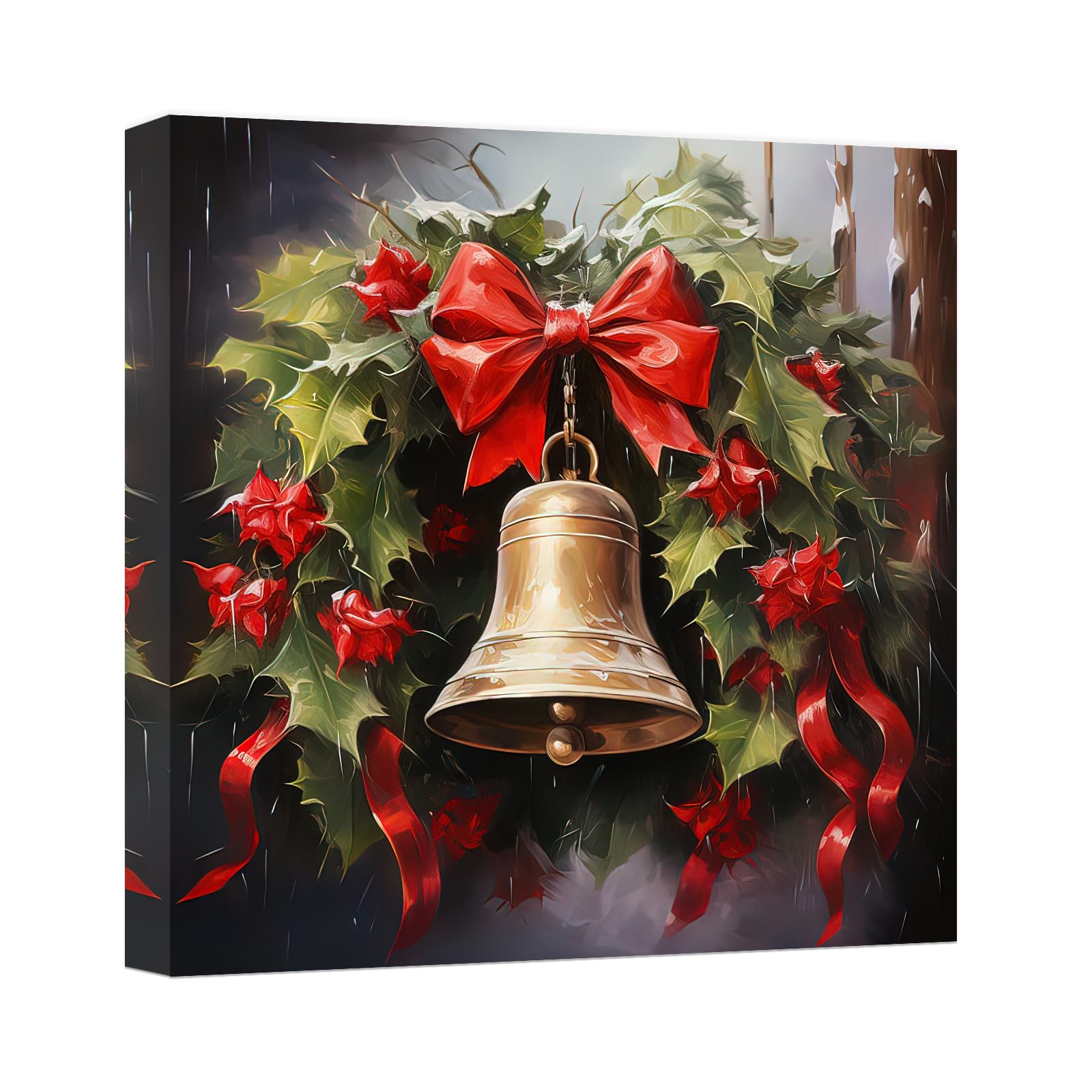 Vintage Christmas Bell Art