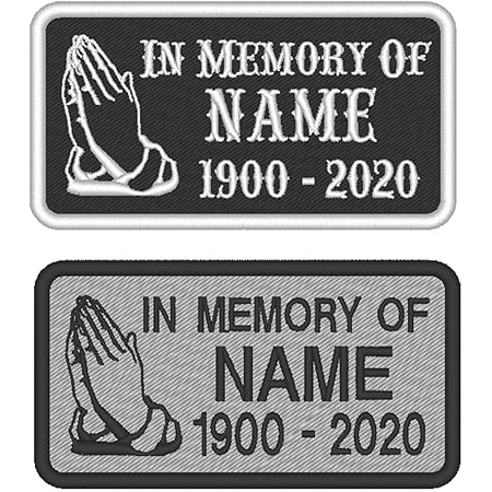 Amazon.com: Custom Embroidered Memorial Patch Biker in Memory of ...
