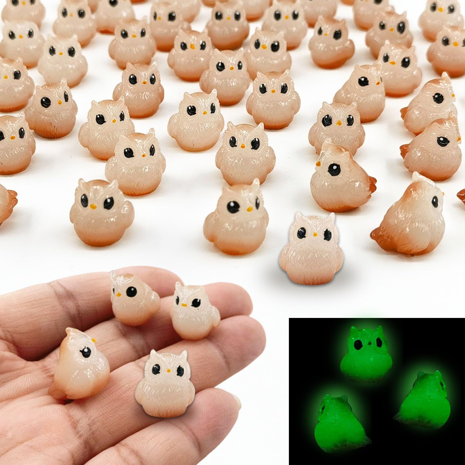 Amazon.com: SparkleFab Luminous Mini Resin Animals 50 Pcs Tiny Resin ...