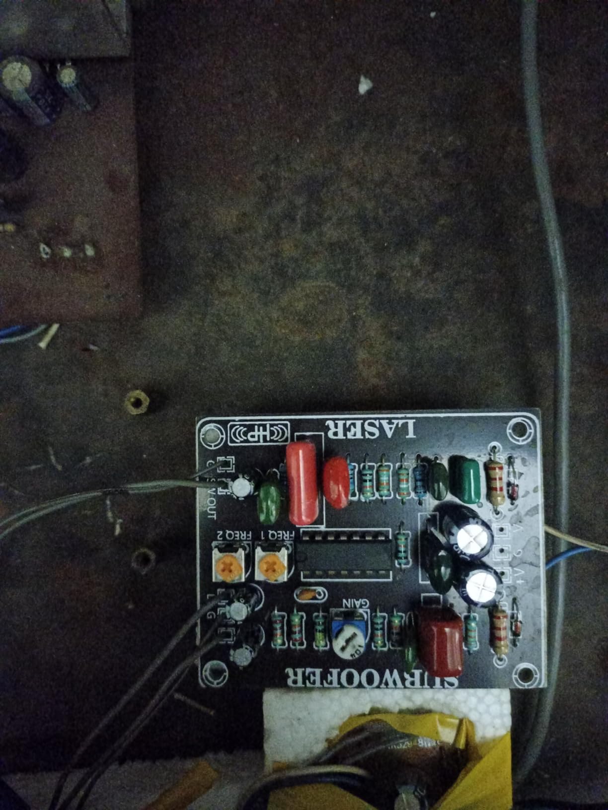 LASER SUBWOOFER Board. HEAVY BASS BOOSTER Pre-Amplifier Gain Adjustable ...