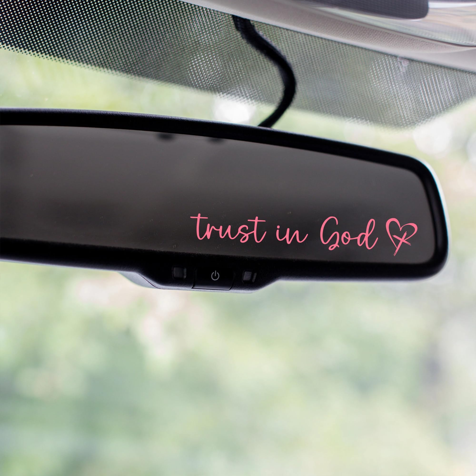Amazon.com - 3pcs Trust in God Rearview Mirror Decal, Trust in God ...