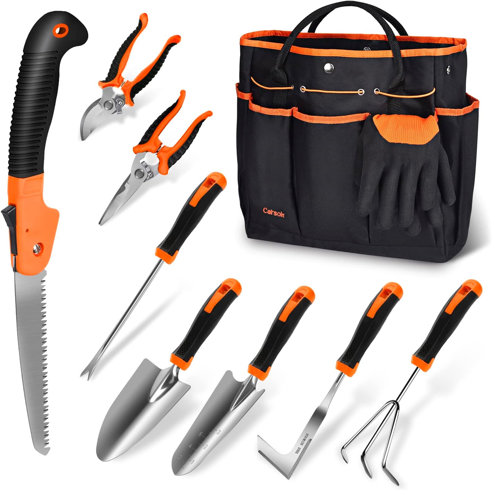 Amazon.com : MelonArt Garden Tool Set,10 Pcs Heavy Duty Gardening Hand ...