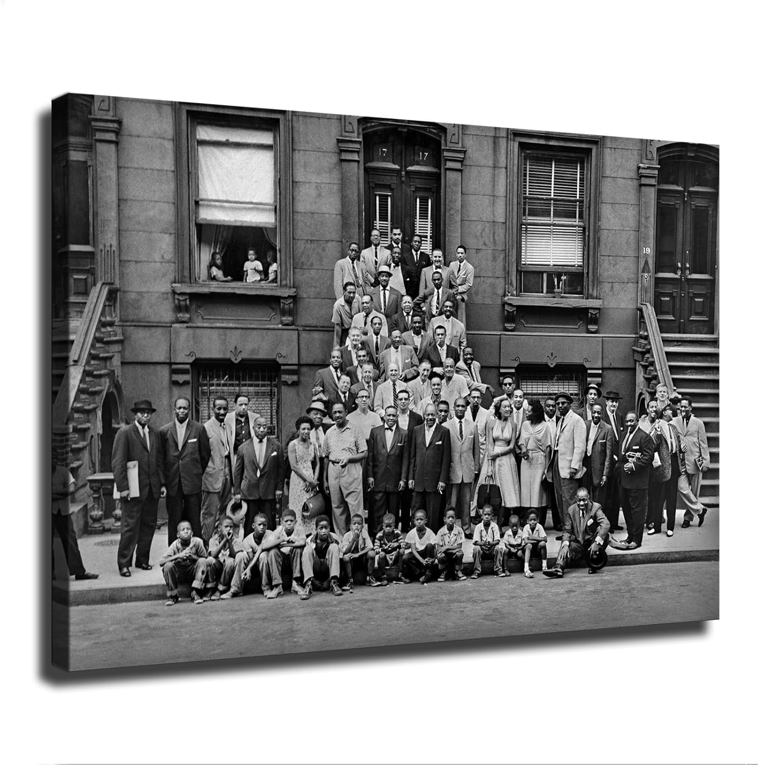 Amazon.com: SaiFfe Art Kane A Great Day In Harlem Jazz Portrait 1958 ...