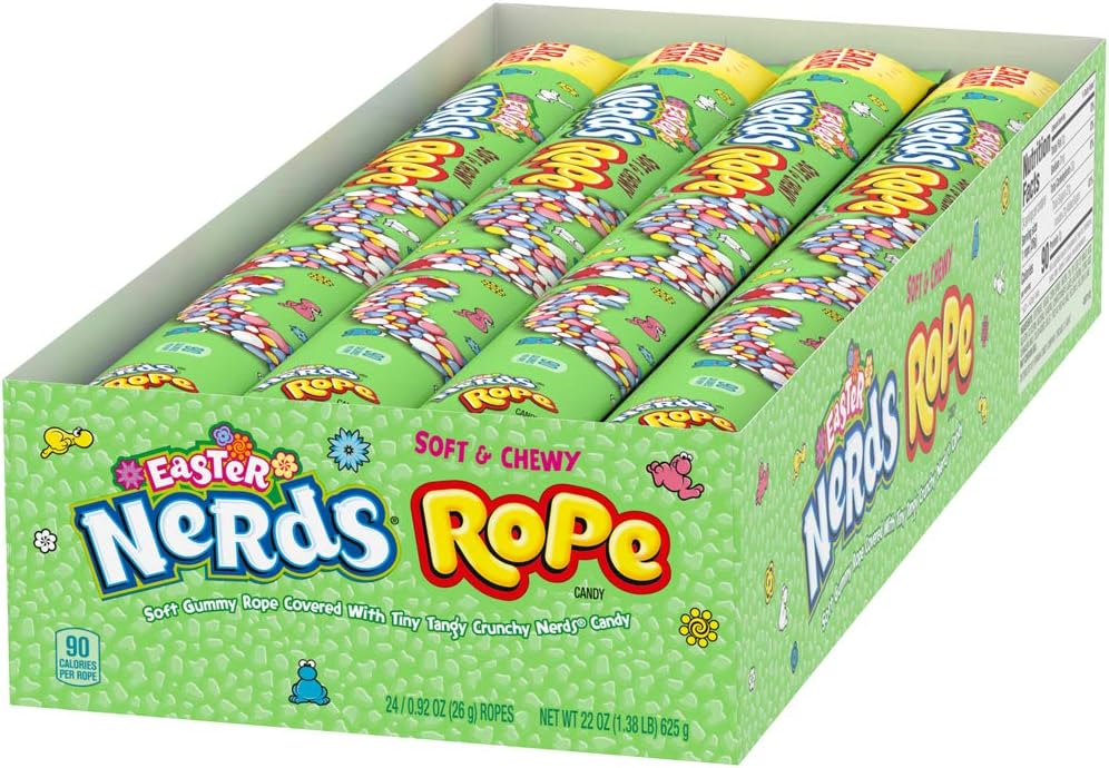 Amazon.com : Gaudum Nerds Rope Rainbow & Very Berry Bundle - Nerds ...