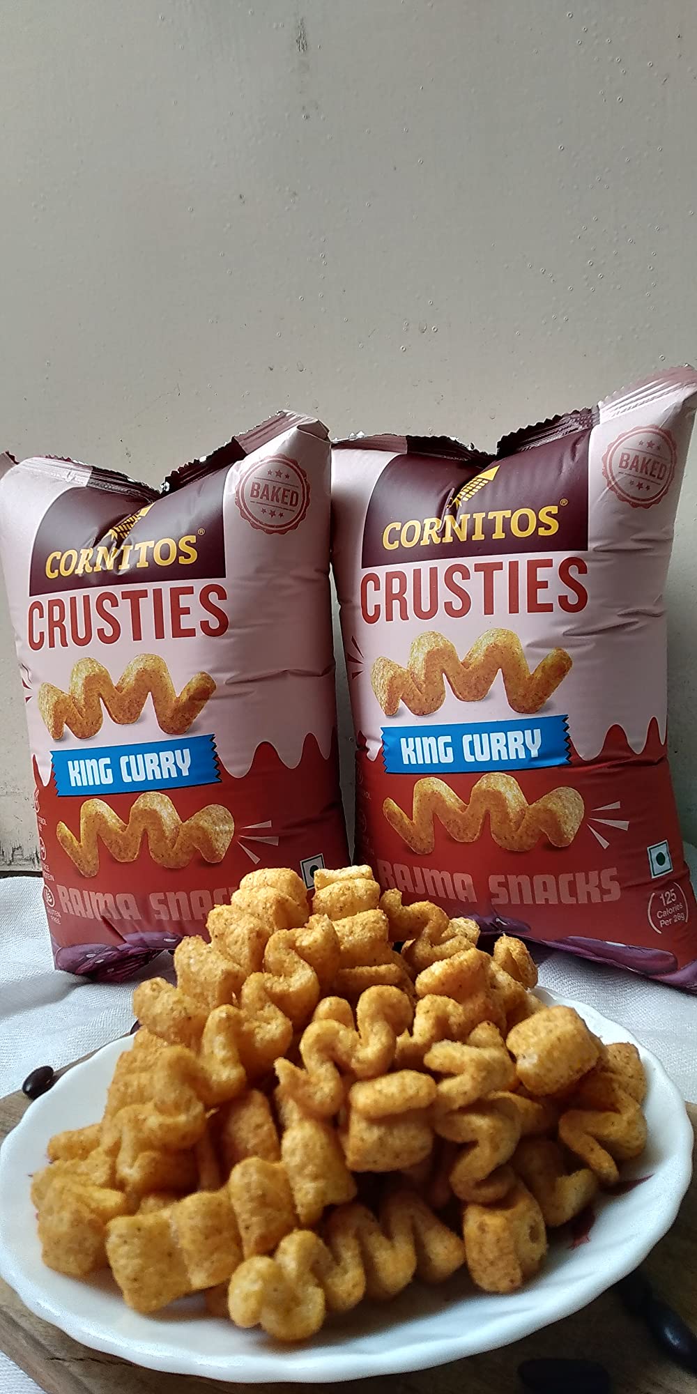Cornitos Crusties King Curry Bean Puffs, 57g : Amazon.in: Grocery ...