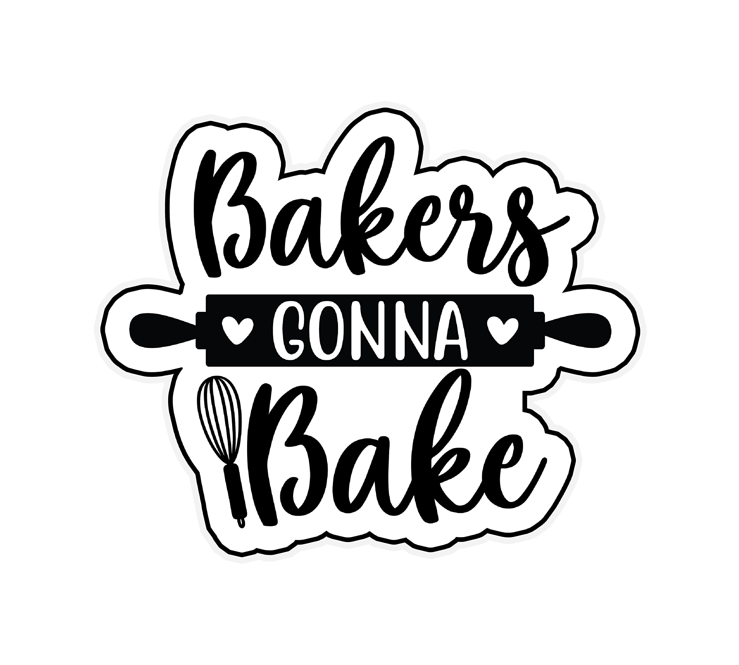 Amazon.com - Bakers Gonna Bake Vinyl Waterproof Sticker Decal Car ...