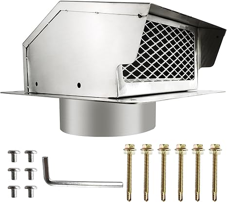 6 Inch Roof Vent Cap, Stainless Steel Removable Roof Vents Roof Dryer ...