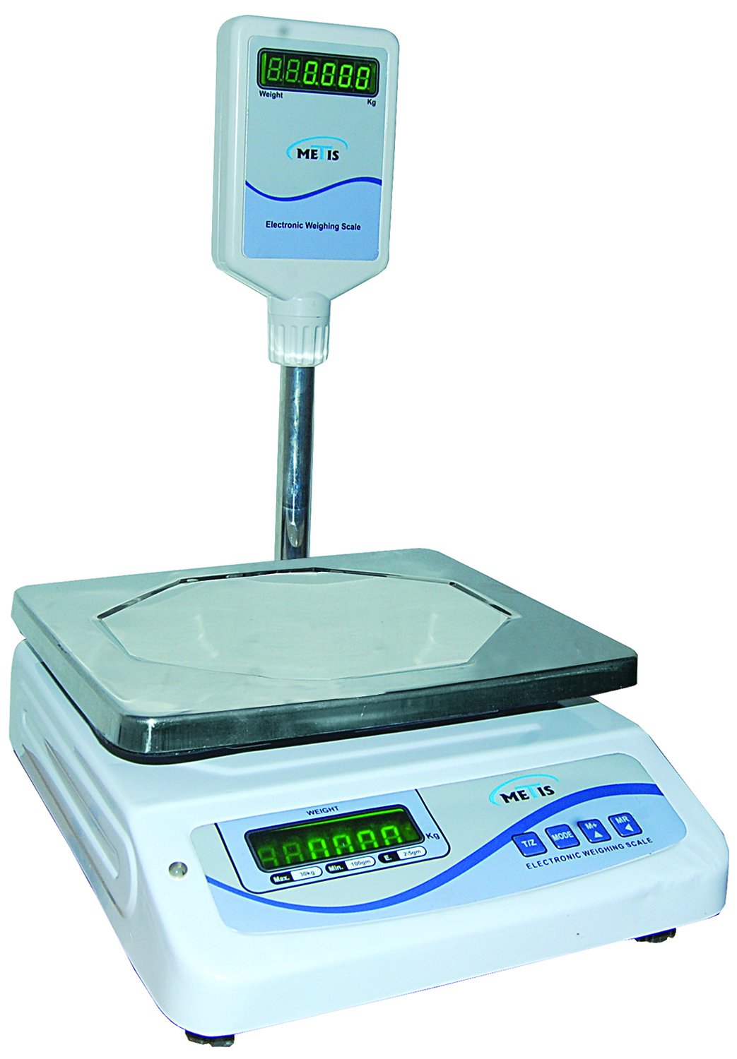 Metis Electronic Weighing Scale (Green display), capacity 30 kg ...