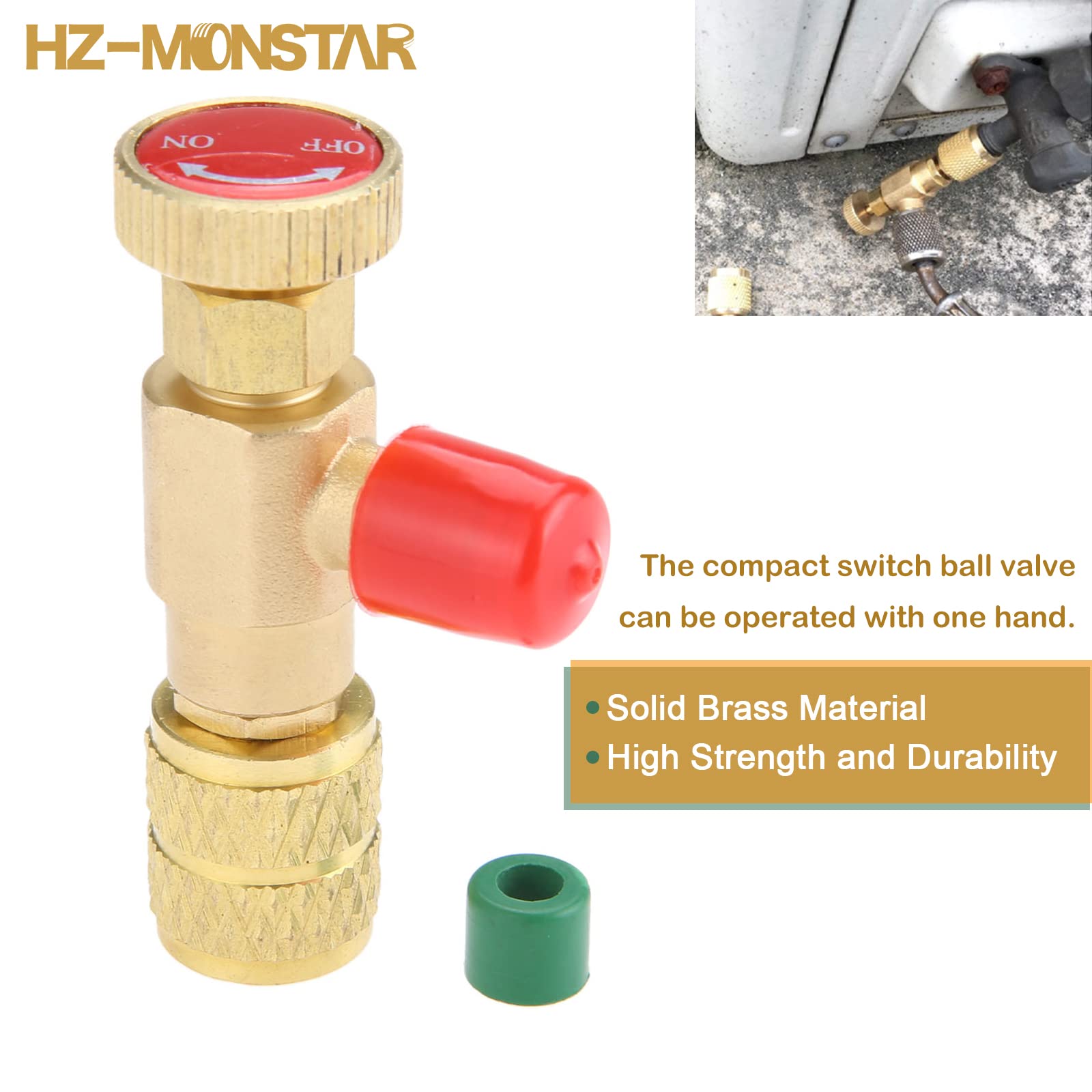 Snapklik.com : R410A Refrigerant Charging Valve, 1/4" Male To 5/16 ...