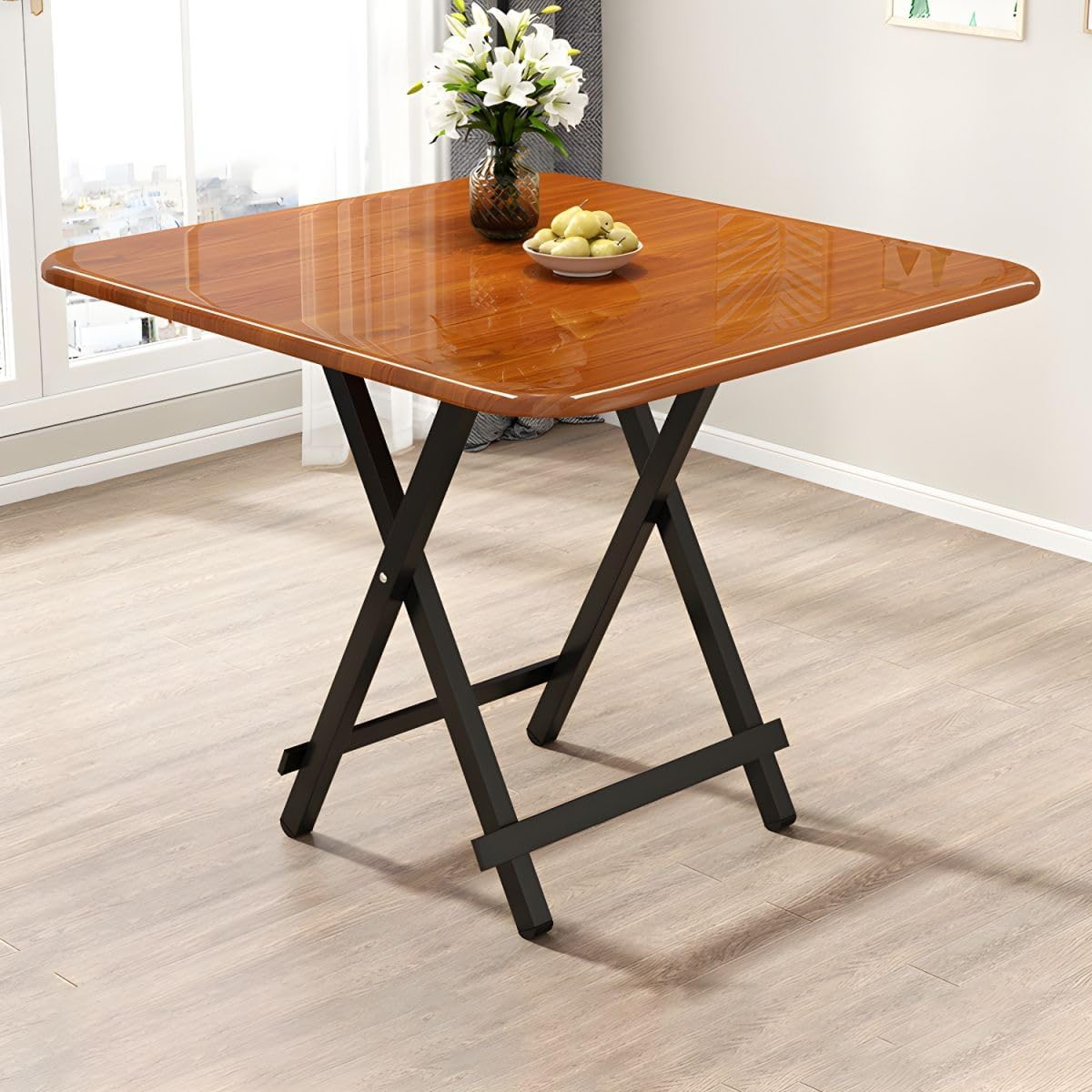 Amazon.com: LAKIQ Square Portable Foldable Dining Table Small Space ...