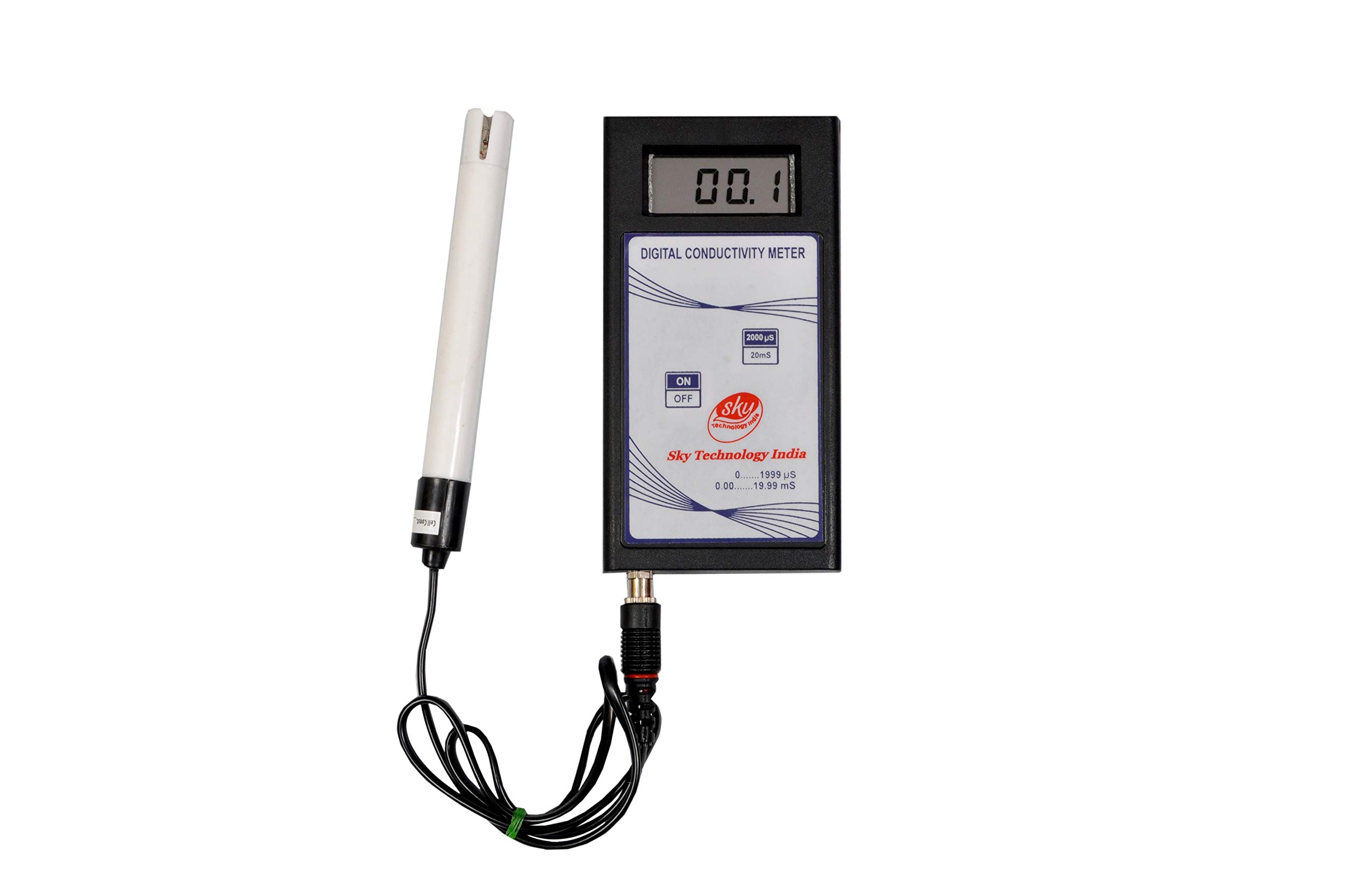 SKY TECHONOLOGY STI-445Portable Conductivity Meter, Conductivity Range ...