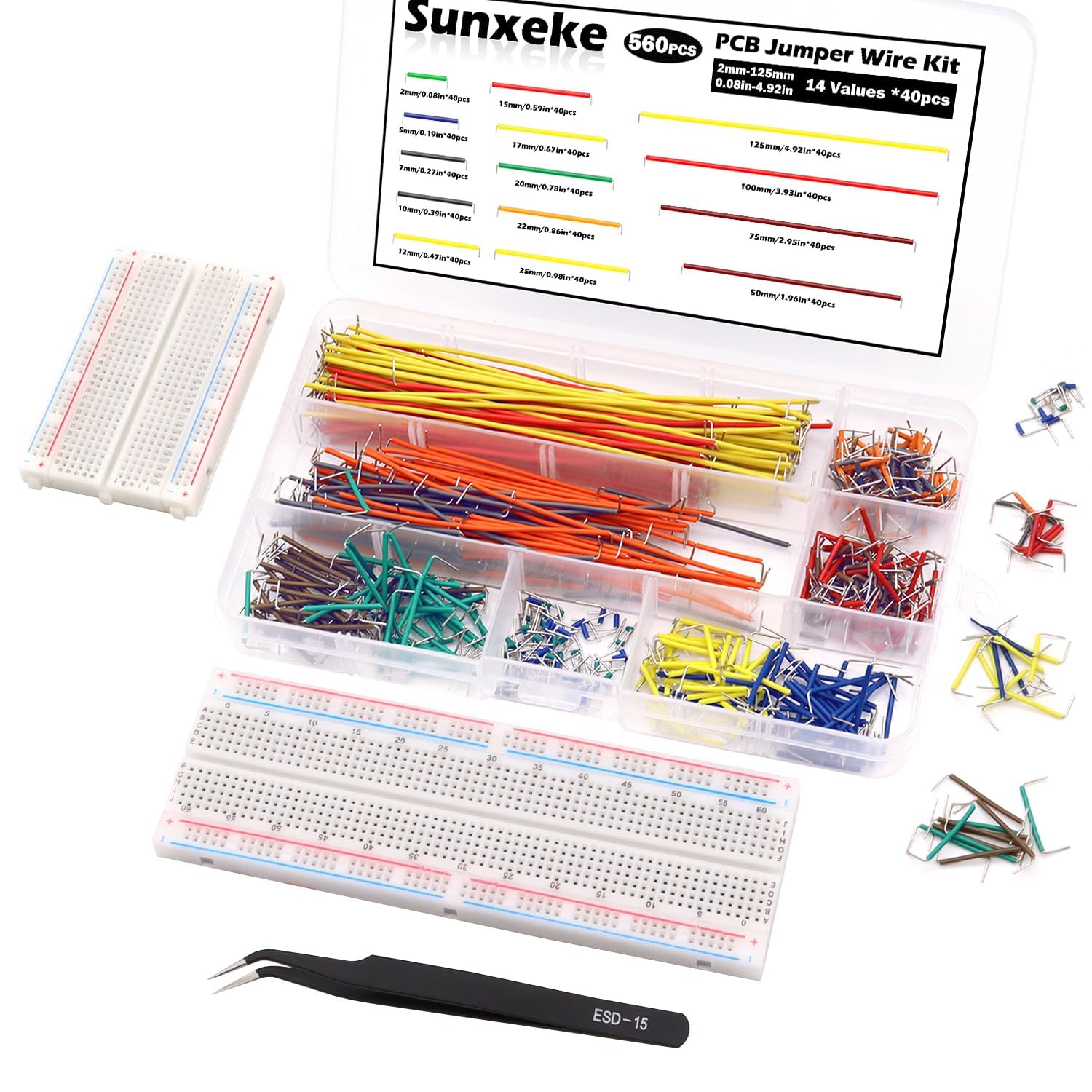 Snapklik.com : Sunxeke 560Pcs Breadboard And Jumper Wire Kit PCB ...