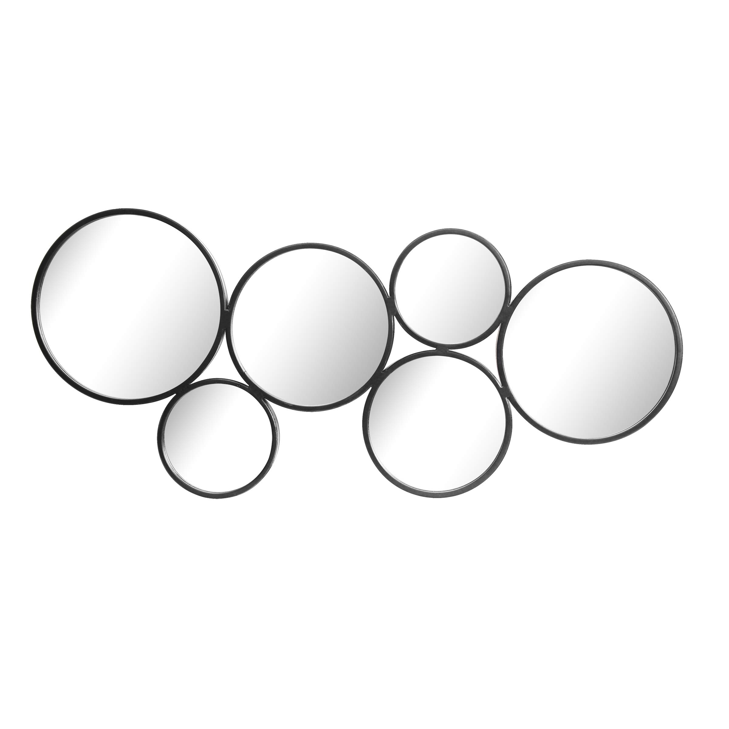Amazon.com: Stonebriar 37" Black Metal Multi Circle Wall Mirror with ...