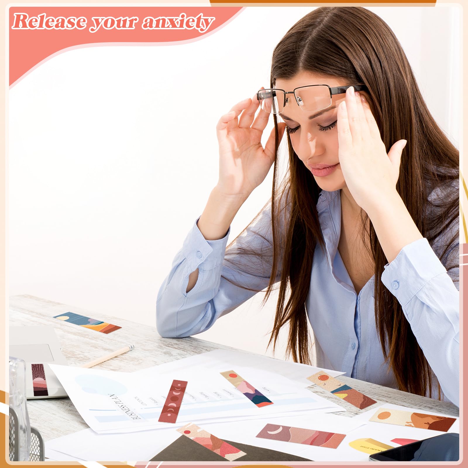 Snapklik.com : Crtiin 100 Pack Sensory Strips Anxiety Mindfulness ...