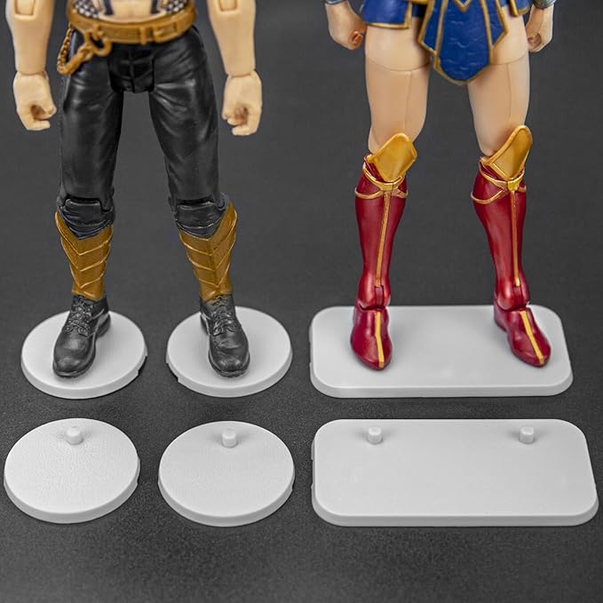 Amazon.com: SIXPOINTS 6 inch Action Figure Stand , Black Plastic Figure ...