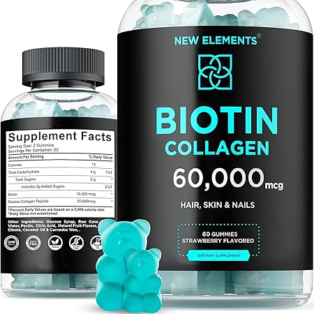 Amazon.com: Collagen Gummies with Biotin & Keratin for Hair Skin Nails & Joints, Anti Aging ...