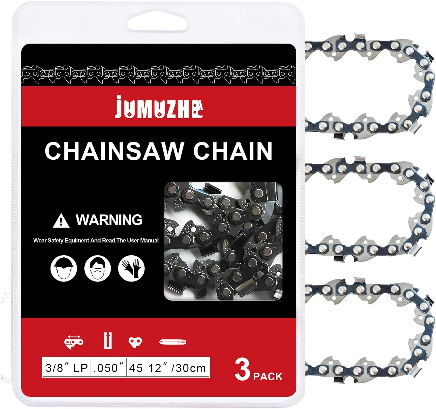 Amazon.com: JUMUZHE Chainsaw Chains 12in,S50 Chainsaw Chain for 12 Inch ...