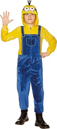Amazon.com: Spirit Halloween Minions Kids Minion Jumpsuit Costume | Officially Licensed ...