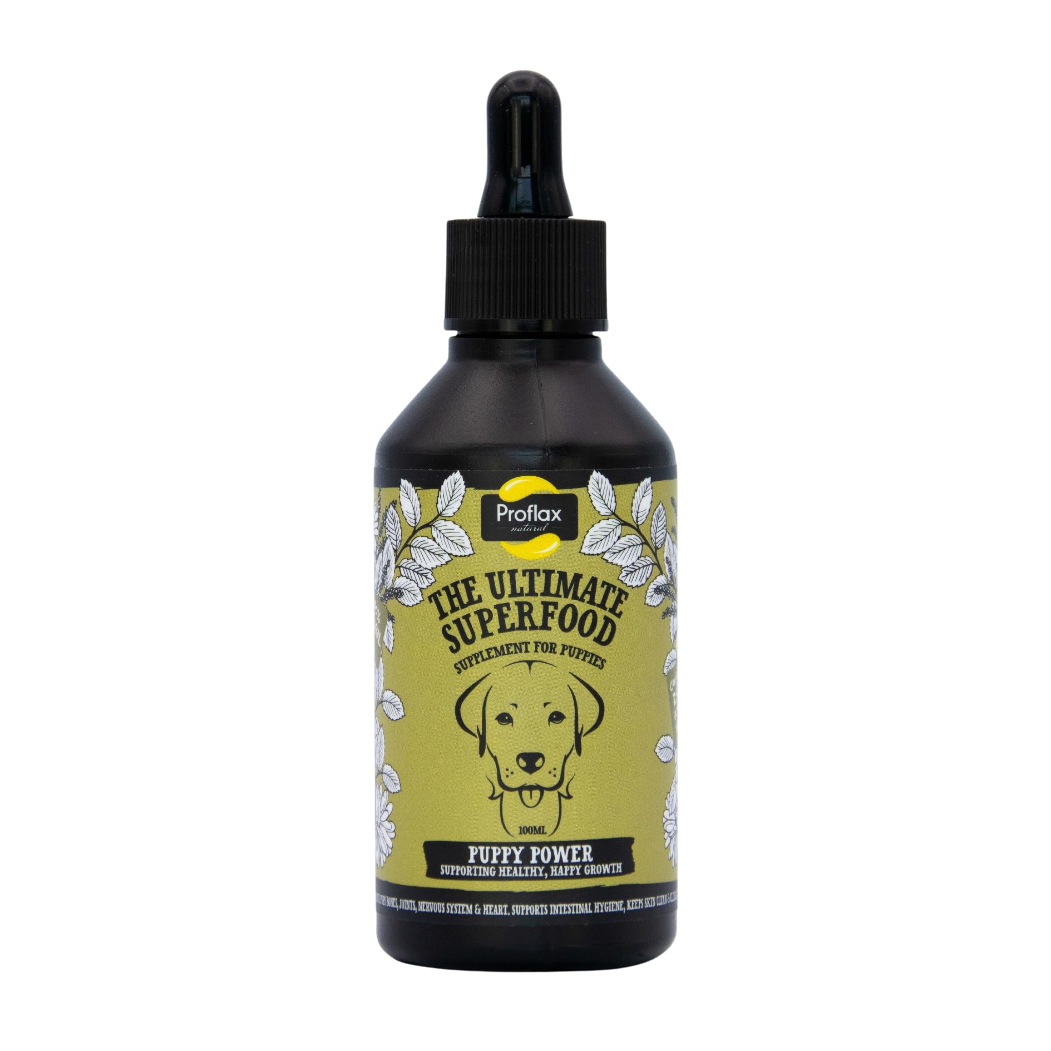 Proflax Natural Puppy Power Supplement, 100ml - Supports Healthy Bones ...