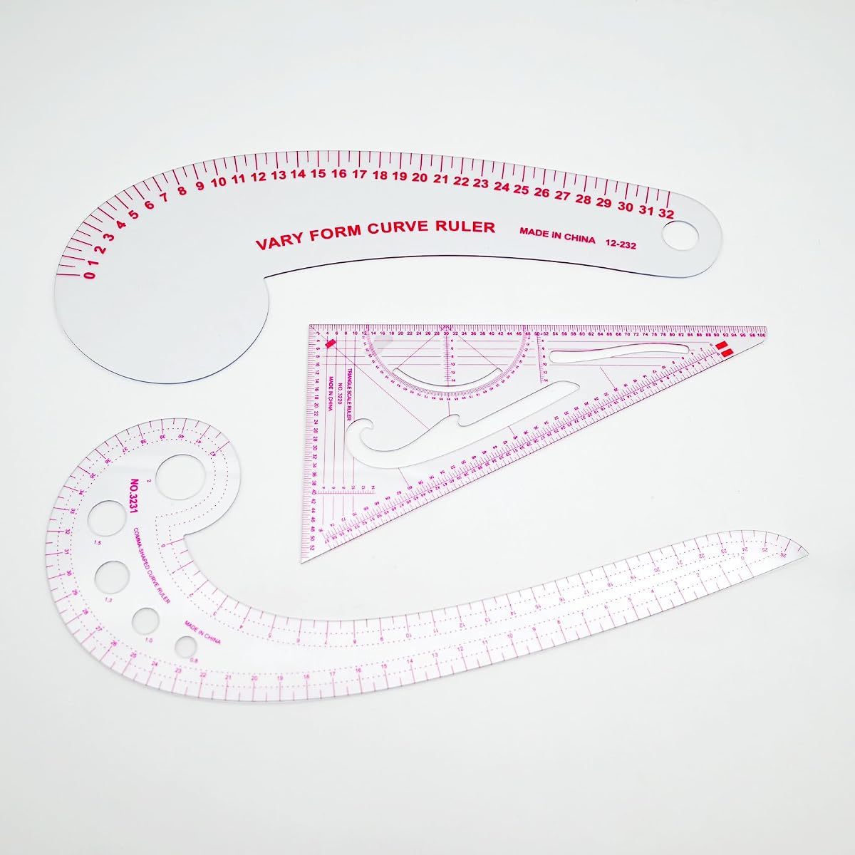 $2/mo - Finance Fashion Clear Metric Sewing Ruler Set,French Curve ...