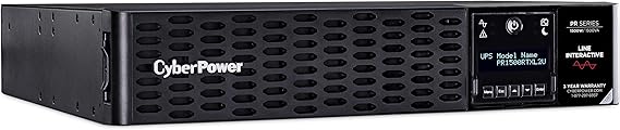 Amazon.com: CyberPower PR1500RTXL2UN Smart App Sinewave UPS System, 1500VA/1500W, 8 Outlets, 2U ...