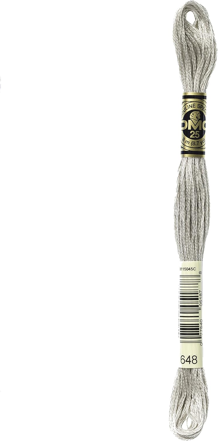 Amazon.com: DMC 117-648 Six Stranded Cotton Embroidery Floss, Light Beaver Gray, 8.7-Yard