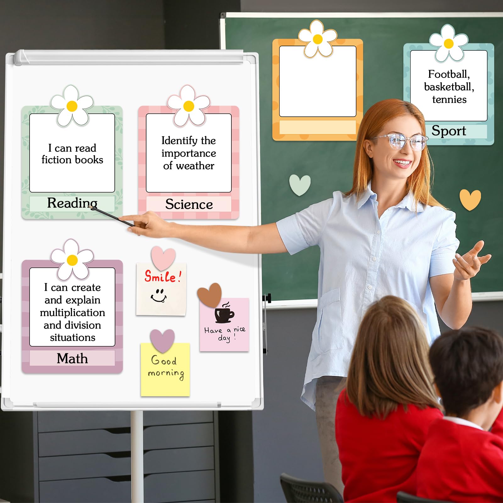 Snapklik.com : Trandraft 16 Pcs Magnetic Write Wipe Organization Chart ...