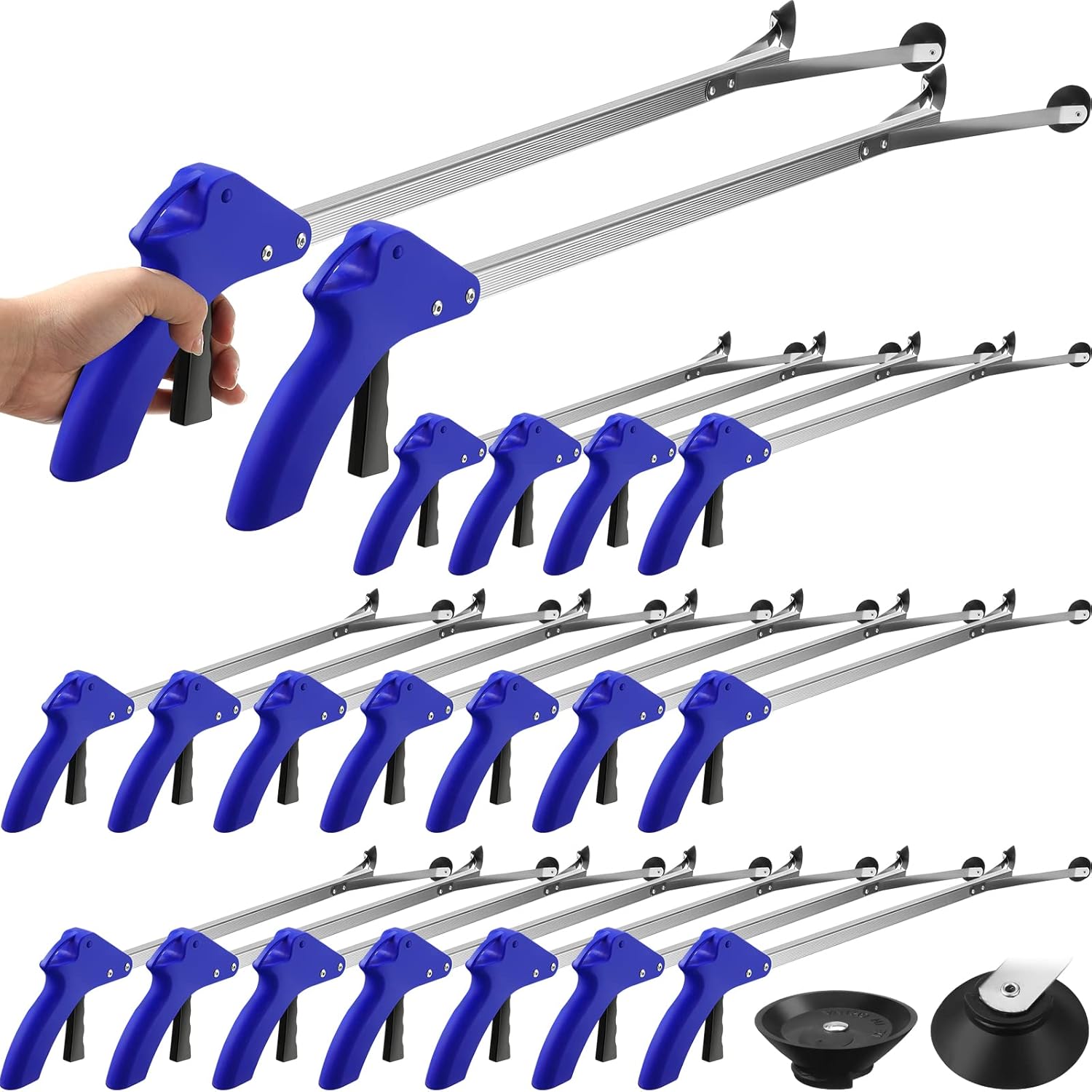 Amazon.com: Mumufy 20 Pieces Suction Cup Reacher Grabber Tool 32 Inch ...
