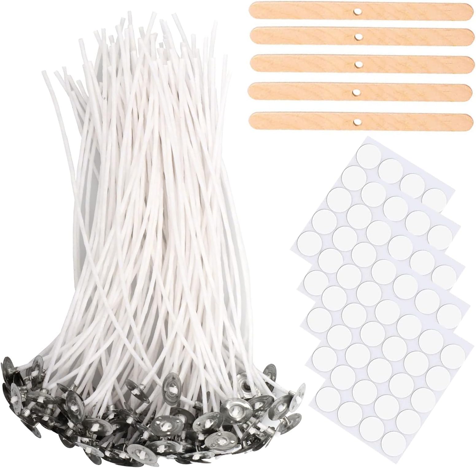 Amazon.com: 【200 Feet】Candle Wick Roll with 125 Pcs Metal Candle Wick ...