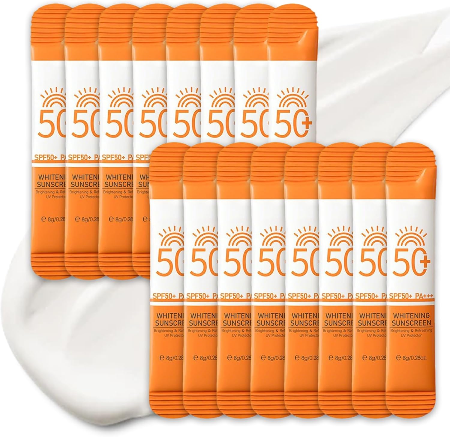 16 Pack Sunscreen SPF 50+, Travel Size Sunscreen Without White Cast ...