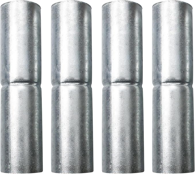 Amazon.com : 1-3/8" x 6" Chain Link Fence Top Rail Sleeve,Galvanized ...