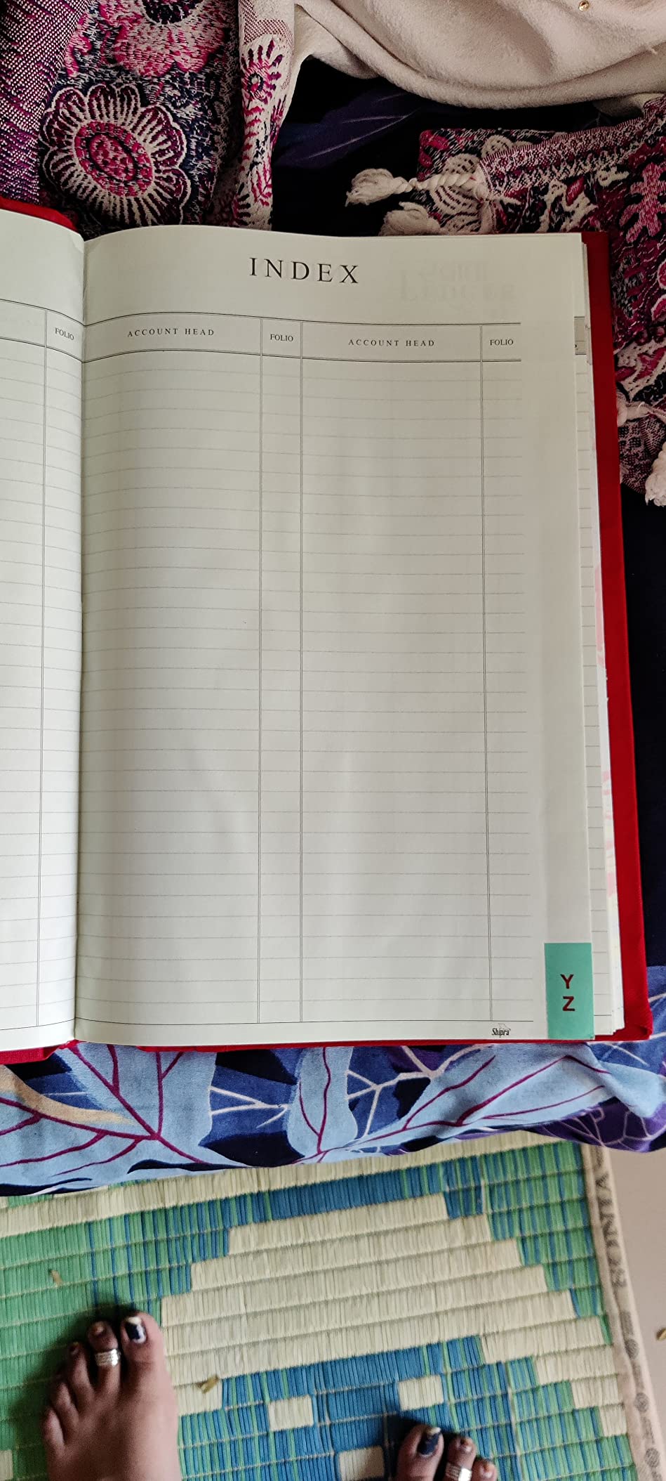LRS Ledger Register Size - 34 x 21 CM - 80 GSM Thick Ledger Paper ...