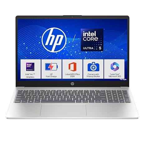 HP 15, Intel Core Ultra 5 125H (24GB DDR5, 1TB SSD), Micro-Edge, Anti ...