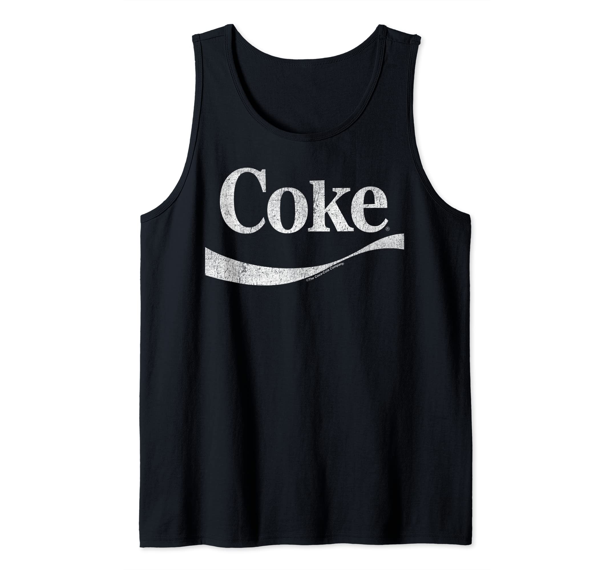 Amazon.com: Coca-Cola Distressed Original Logo Tank Top : Clothing ...