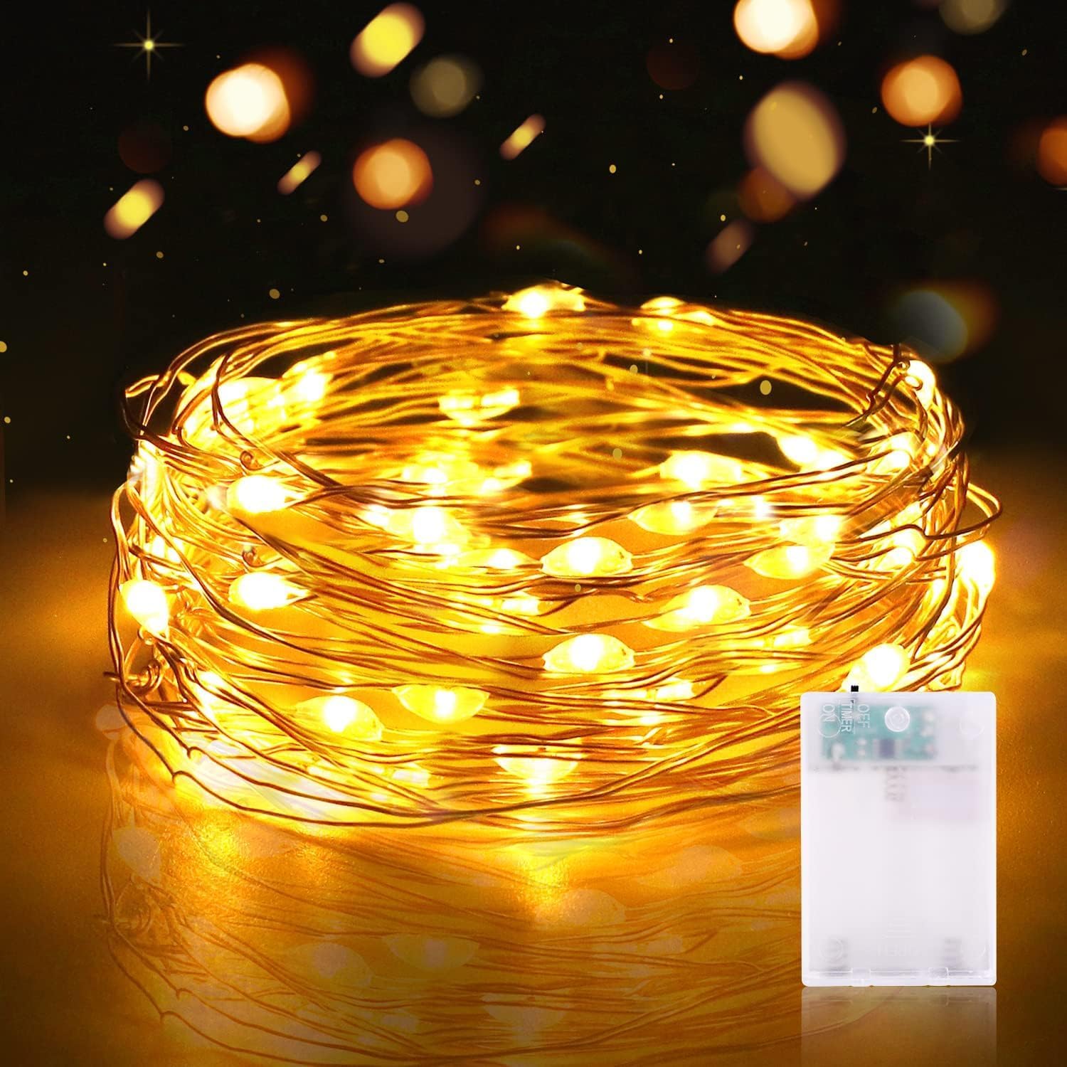Fairy String Lights, Led Fairy Lights Battery Operated,Mini Battery ...