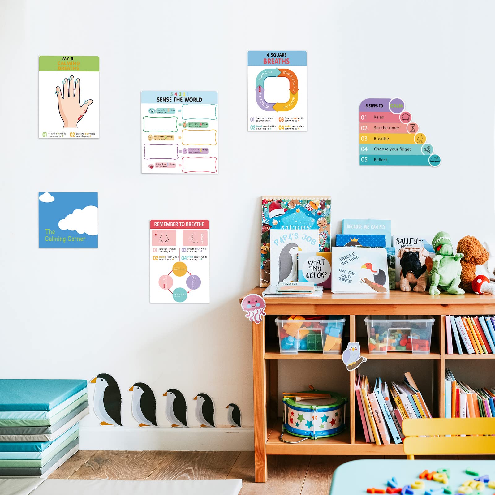 Mental Health Bulletin Board Calming Corner Bulletin Board Set - Mental ...