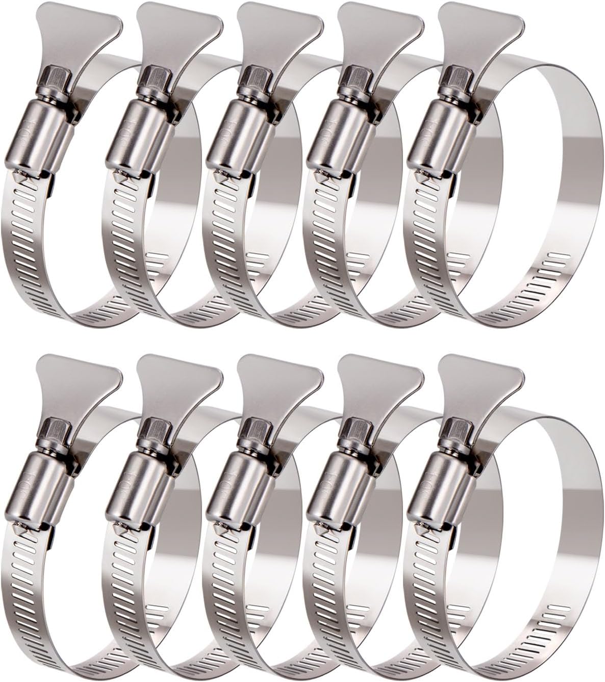Hilitchi 40-Pcs 8-29mm Clamping Range Butterfly Key-Type Adjustable ...