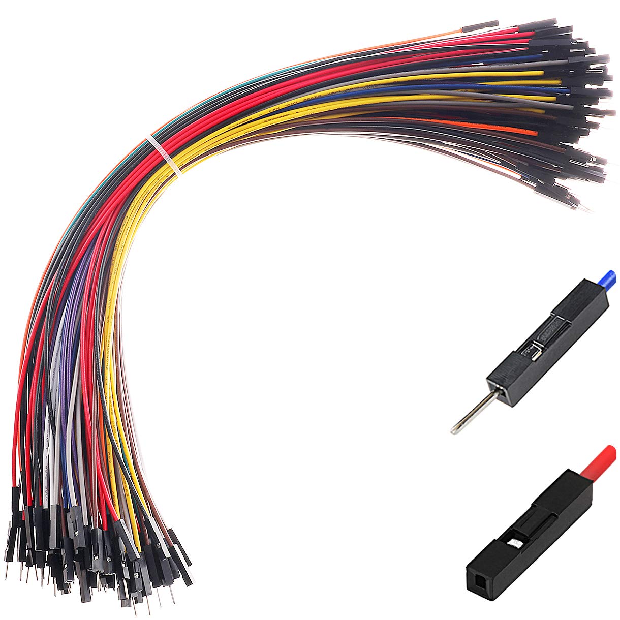 Buy Premium Breadboard Jumper Wires 22AWG, Now with 20% More Red and ...