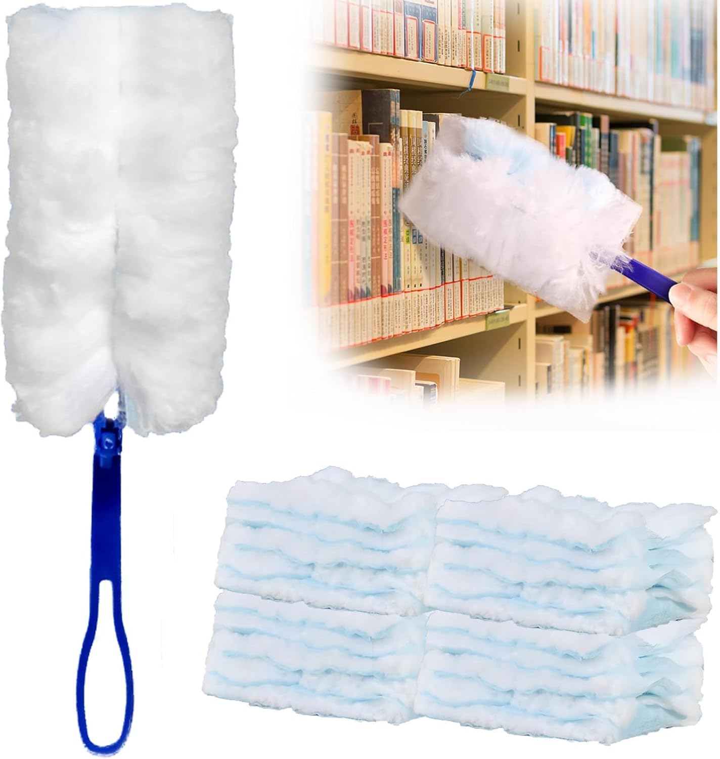 WNXBFO 20PCS Flash Dust Magnet with 1 Flash Duster - Disposable Duster ...