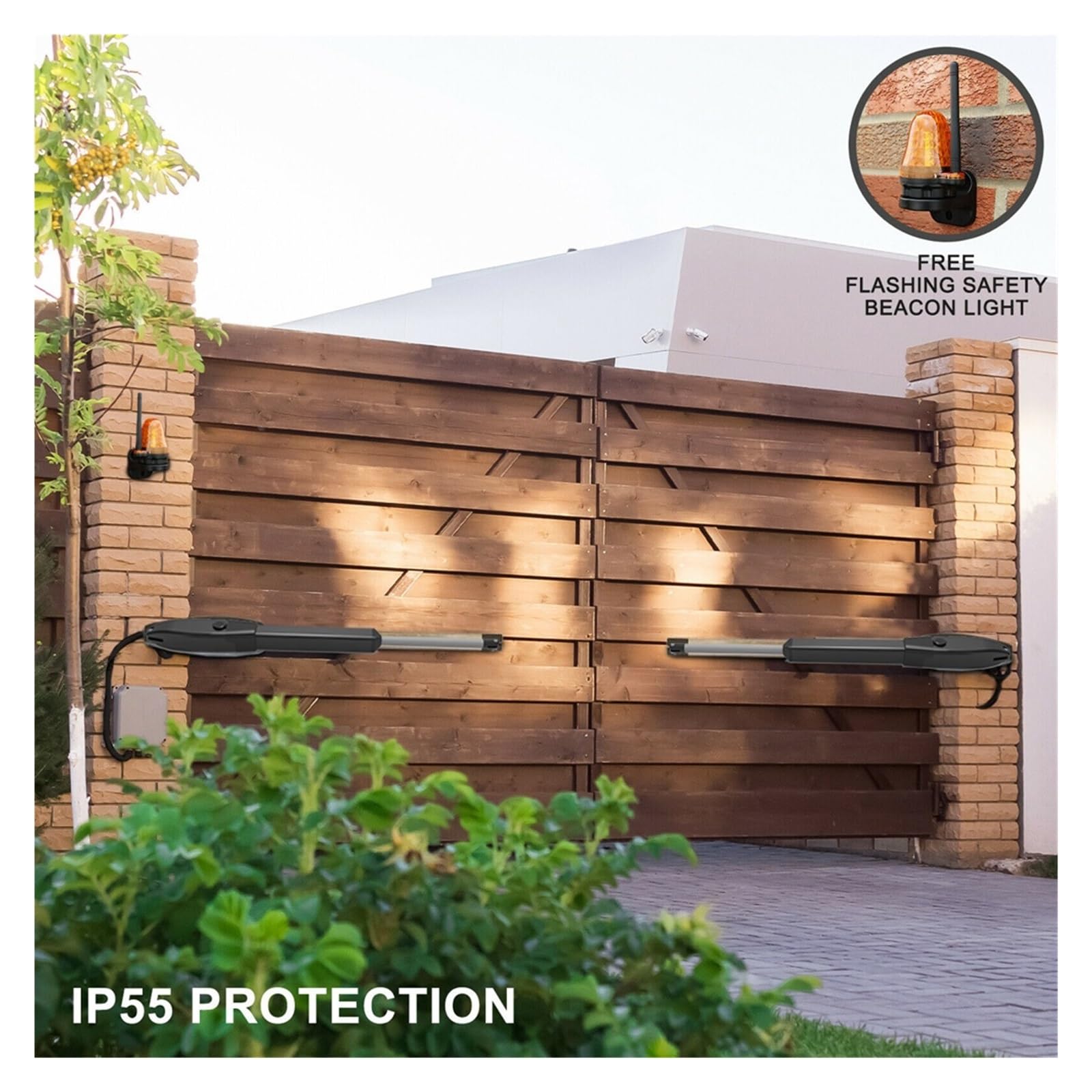 Automatic Swing Driveway Gate Wood Automatic Swing Gates Sydney