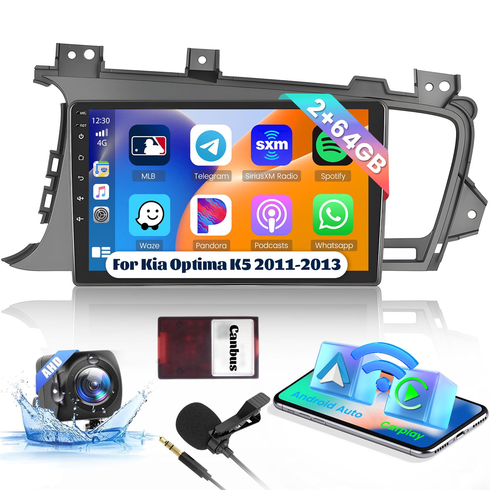 Snapklik.com : Inefala 2+64GB Android 15 Car Stereo For Kia Optima K5 ...