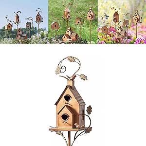 Amazon.com: Generic Birdhouse Garden Stakes - Metal Outdoor Copper ...