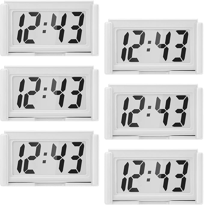 Amazon.com: Frienda 6 Pieces Mini Digital Clock Small Magnetic Clock ...