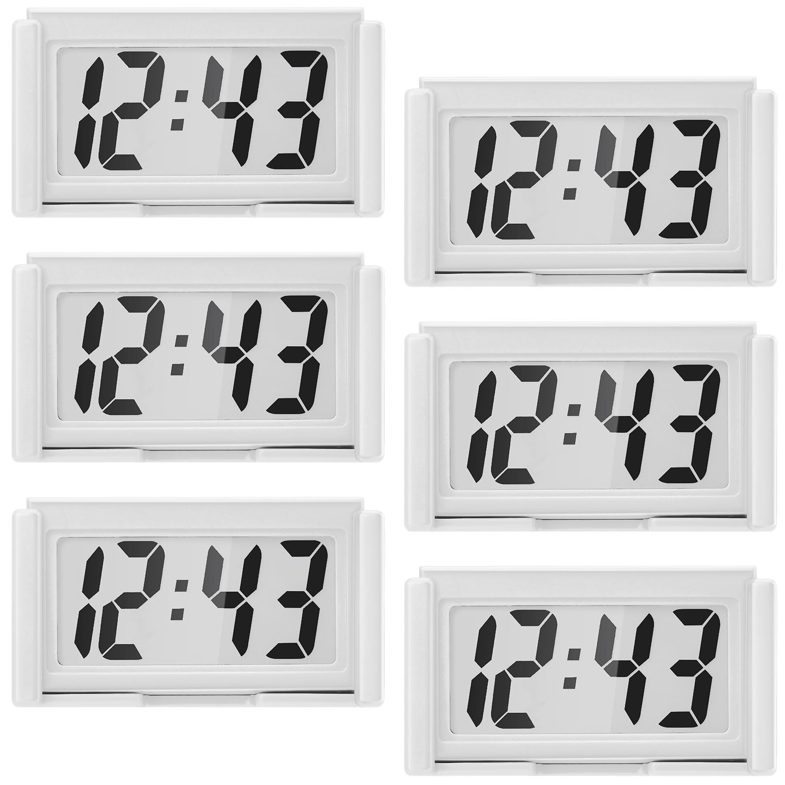 Amazon.com: Frienda 6 Pieces Mini Digital Clock Small Magnetic Clock ...