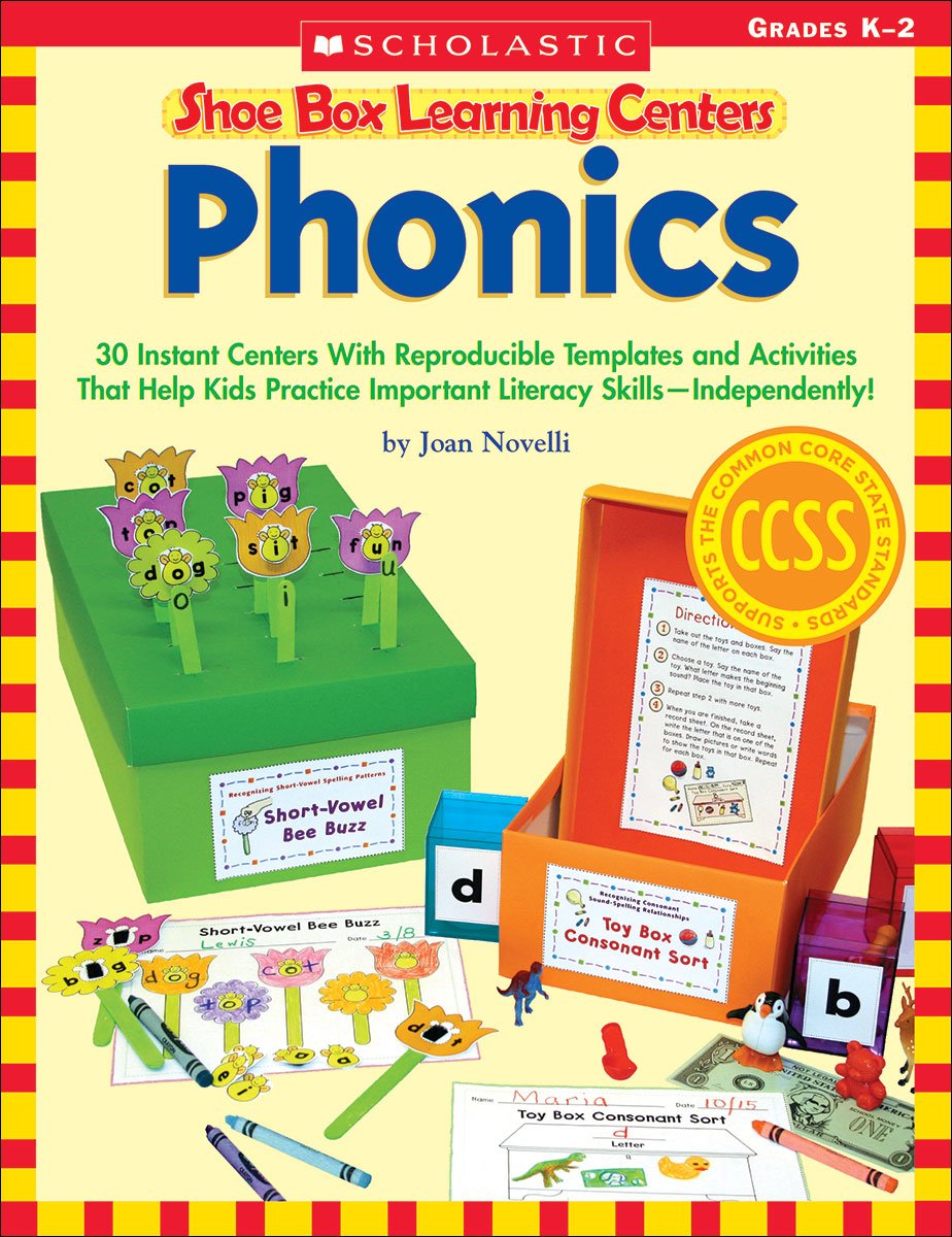 Phonics, Grades K-2: 30 Instant Centers With Reproducible Templates and ...