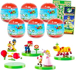 Amazon.com: Super Mario Party Favors Set for Kids - Bundle with 6 Super ...
